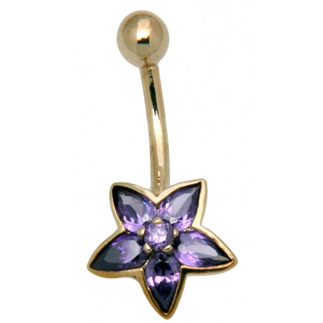 9ct Gold Belly Button Piercing